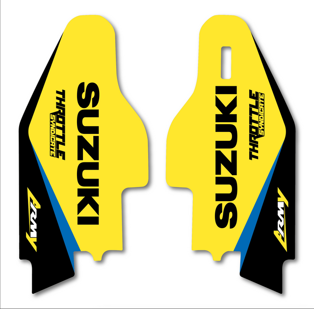 SUZUKI RM ARMY LOWER FORK DECALS – Throttle Syndicate