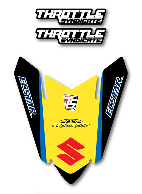 SUZUKI RM ARMY FRONT FENDER DECALS - STANDARD – Throttle Syndicate