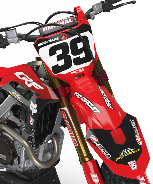 HONDA RAZOR GRAPHIC KIT - RED / BLACK – Throttle Syndicate