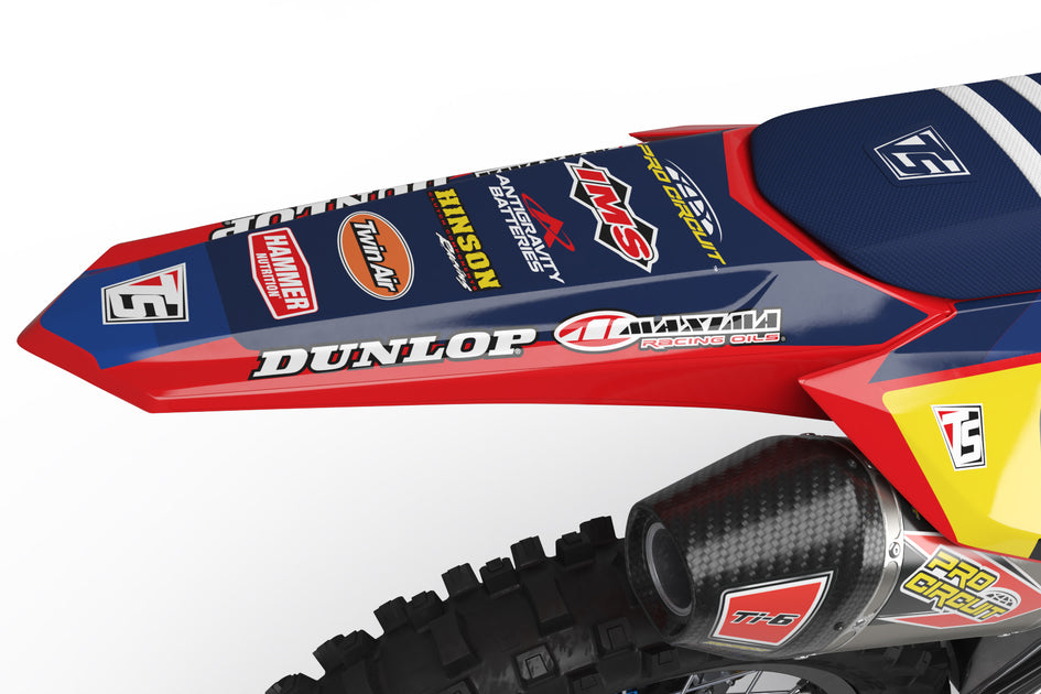 HONDA RAZOR GRAPHIC KIT - RED / BLUE – Throttle Syndicate