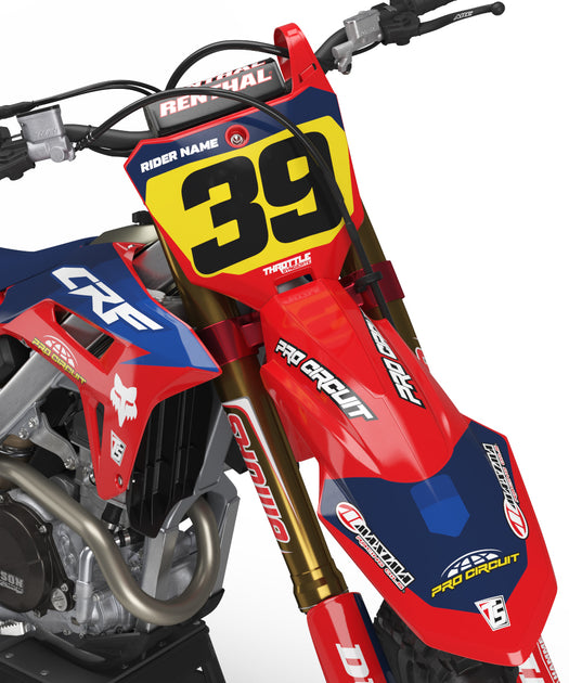 HONDA RAZOR GRAPHIC KIT - RED / BLUE – Throttle Syndicate