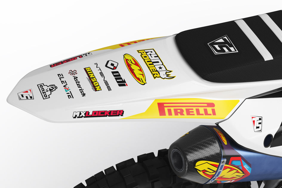 EMIG V2 GRAPHIC KIT - BLACK / WHITE / GOLD – Throttle Syndicate