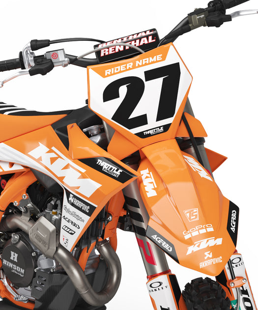 KTM GRAND PRIX GRAPHIC KIT - ORANGE / BLACK – Throttle Syndicate