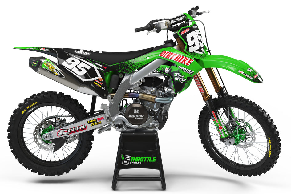KAWASAKI REBEL GRAPHIC KIT - GREEN / BLACK – Throttle Syndicate