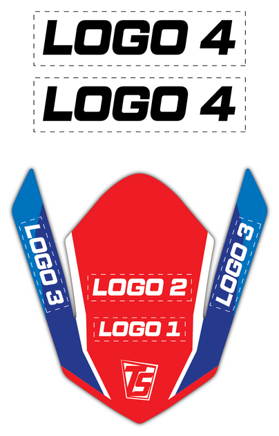 HONDA FRONT FENDER DECALS - CUSTOM LOGOS – Throttle Syndicate