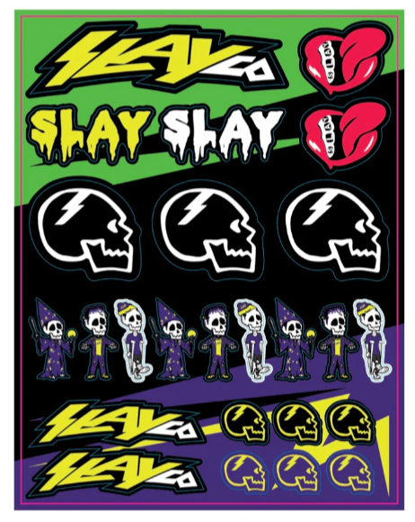 AXELL HODGES SLAYCO LOGO DECAL SHEET - SMALL – Throttle Syndicate