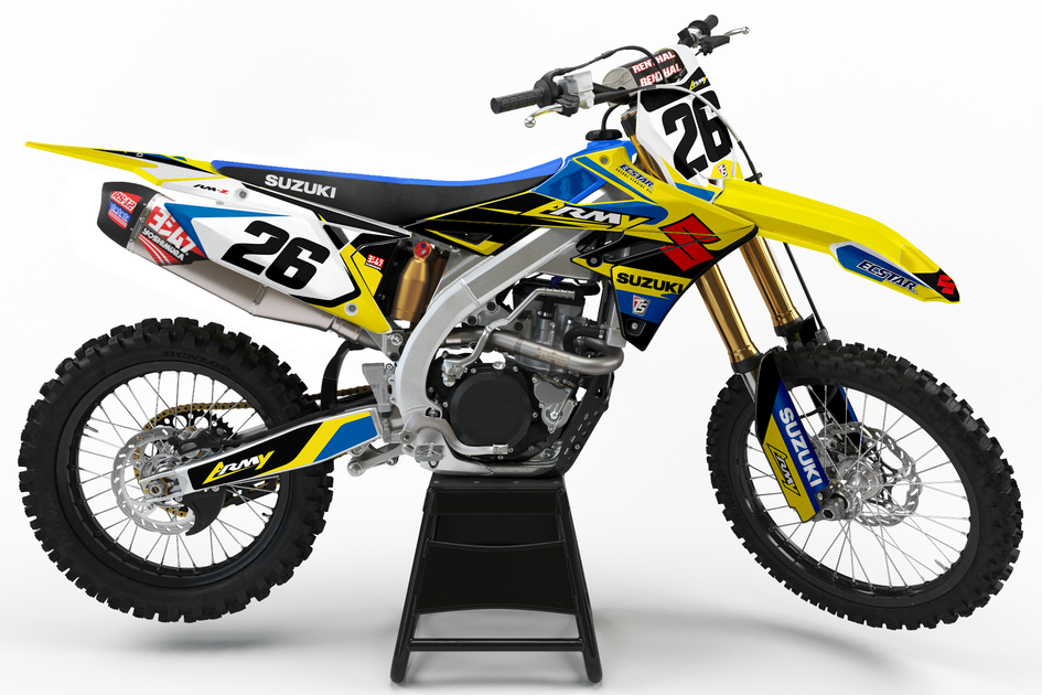 SUZUKI RM ARMY GRAPHIC KIT 2023 - FULL CUSTOM – Throttle Syndicate