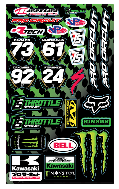 PRO CIRCUIT TEAM LOGO DECAL SHEET V.1 – Throttle Syndicate