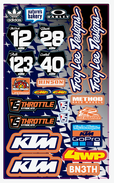 TLD TEAM LOGO DECAL SHEET V.1 – Throttle Syndicate