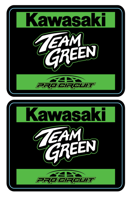 TEAM GREEN TEAM BADGE DECALS – Throttle Syndicate