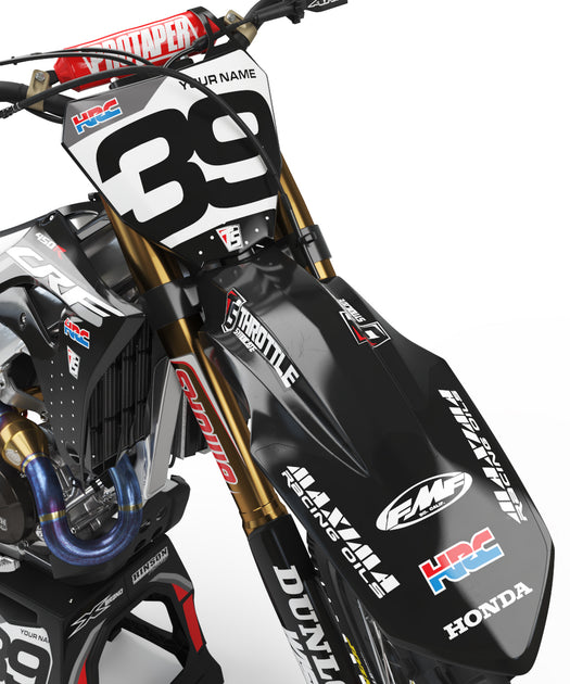 HONDA STRIPES GRAPHIC KIT - BLACK – Throttle Syndicate