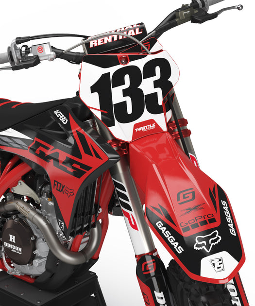 GASGAS GRAPHIC KIT - RED / BLACK – Throttle Syndicate