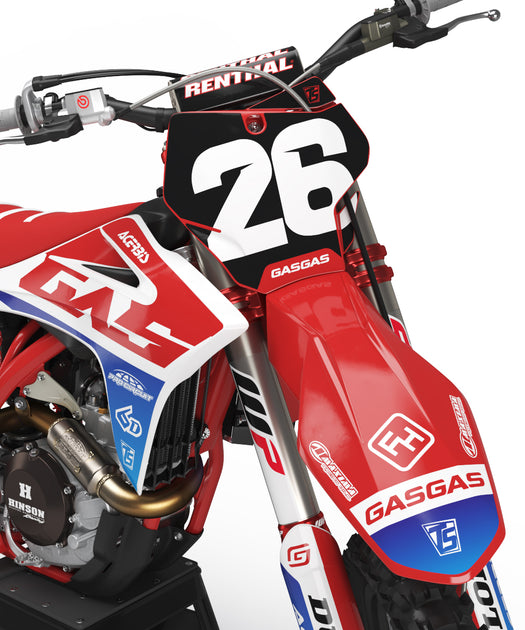 GASGAS GRAPHIC KIT - RED / WHITE / BLUE – Throttle Syndicate