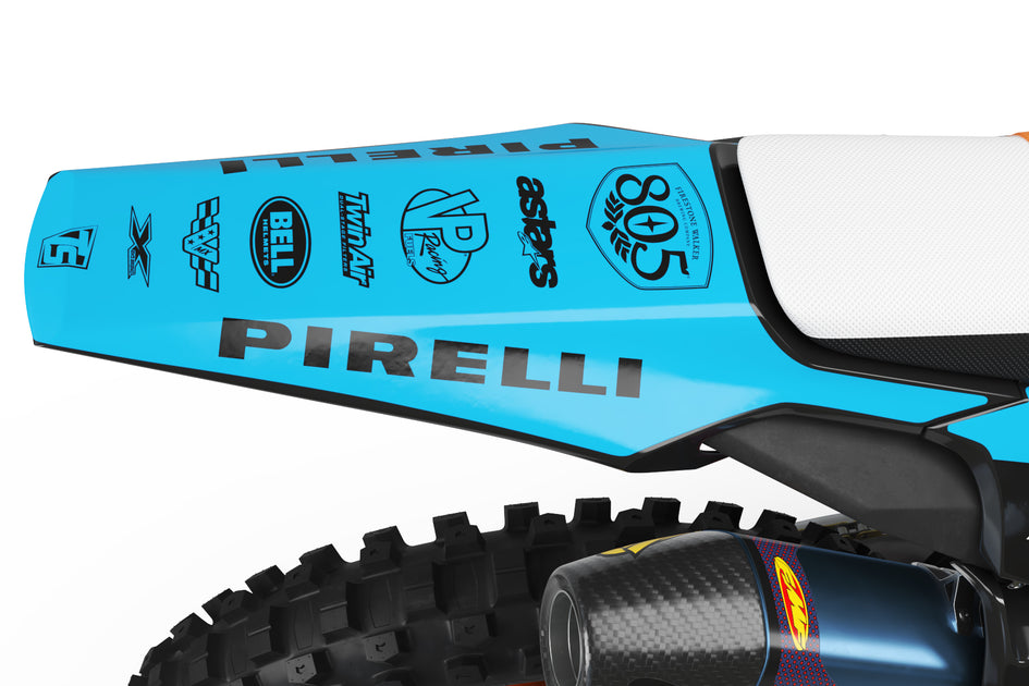 HUSQVARNA CHECKERS GRAPHIC KIT - LIGHT BLUE – Throttle Syndicate