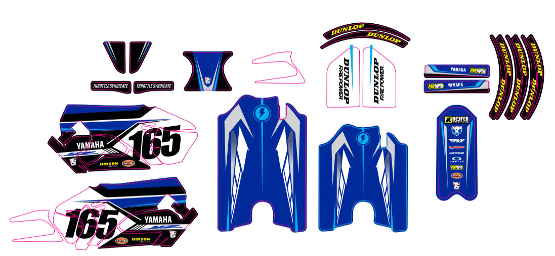 STACYC YAMAHA CUSTOM GRAPHIC KIT – Throttle Syndicate
